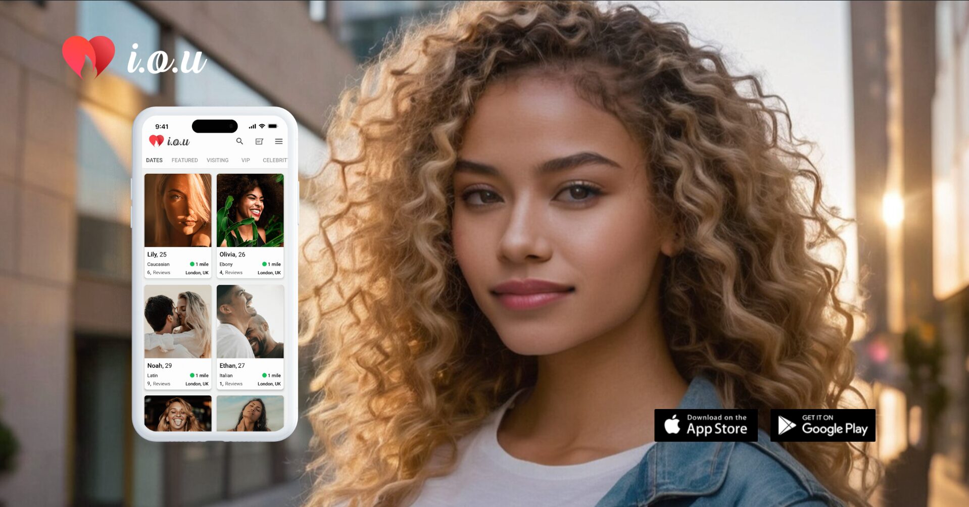 I.O.U Dating App - Available on Android and iOS